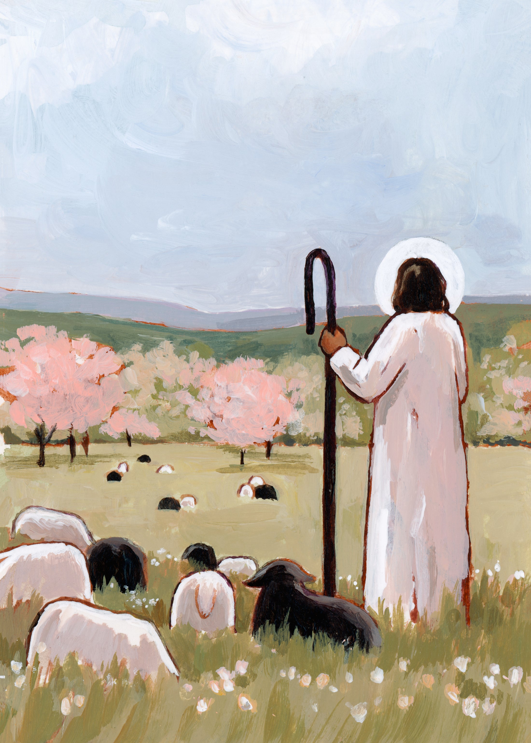 'The Good Shepherd In Spring' Print – Paige Payne Creations
